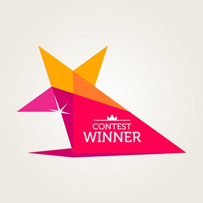 Vector Red Contest Winner Logo Stock Vector (Royalty Free) 592422518