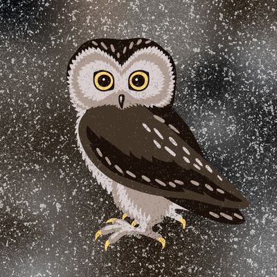 Swooping Great Horned Owl Handdrawn Vector Stock Vector (Royalty Free ...