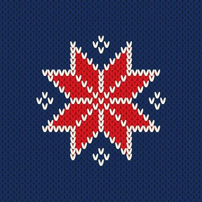 Winter Holiday Seamless Knitted Pattern Nordic: vector de stock (libre ...