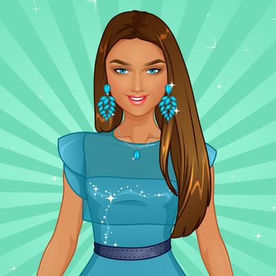 Fashion Figure Ten Heads Design Template Stock Vector (Royalty Free ...