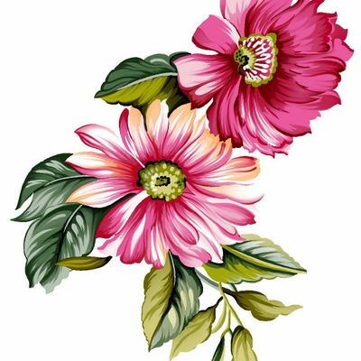 Textile Digital Pattern Flower Ekat Design Stock Illustration ...