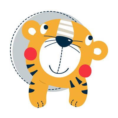 Funny Cute Cartoon Shark Bone Isolated Stock Vector (Royalty Free ...