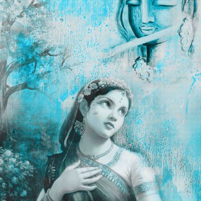 Ethnic Kali Prints Digital Printing Decoration Stock Illustration ...