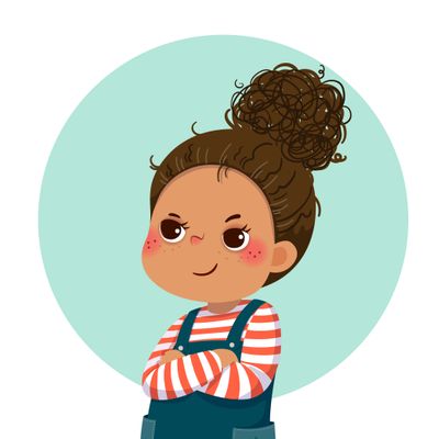 Template Advertising Brochure Cartoon Happy Children: стоковая ...