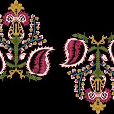 New Modern Mughal Art Indian Floral Stock Illustration 2189260939 ...