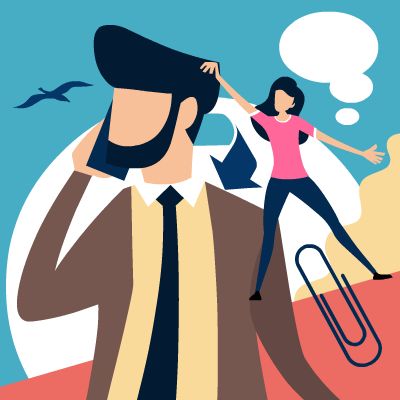 Young Secretary Hard Working Panic Stock Vector (Royalty Free) 417467353