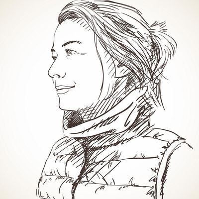 Linear Sketch Fitz Roy Mountain Patagonia Stock Vector (Royalty Free ...