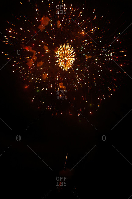 Colorful fireworks exploding in the sky - Stock Image - Everypixel