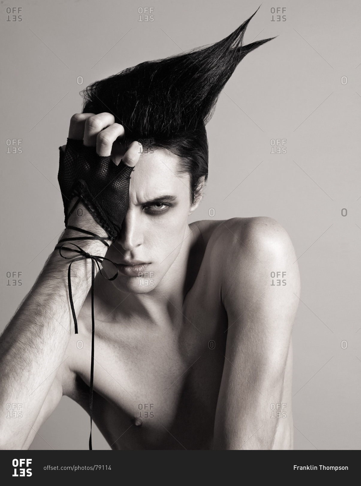 Androgynous male model posing - Offset stock photo - OFFSET