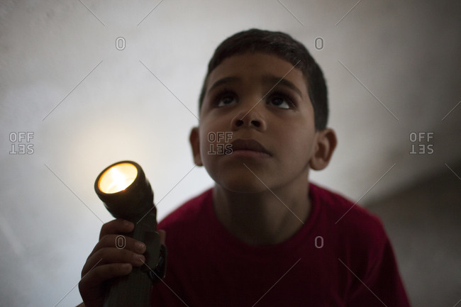 Looking With Flashlight