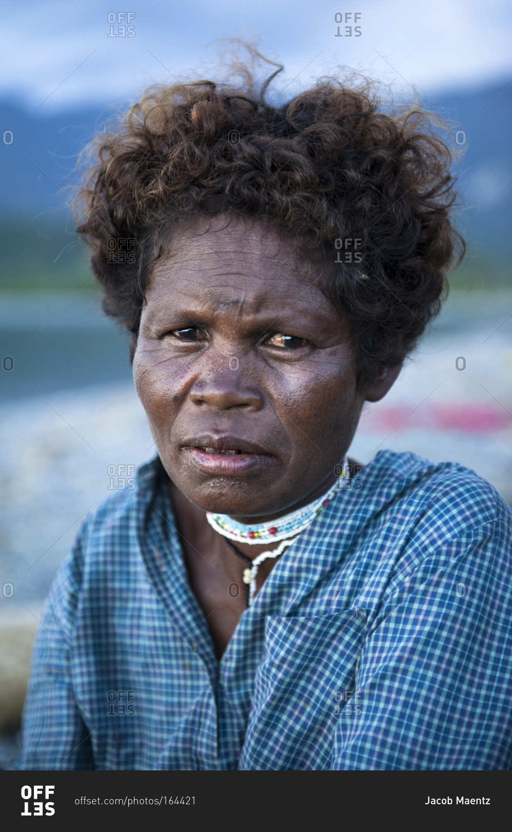 Luzon Island, Philippines - July 15, 2012: Portrait of an Agta woman ...