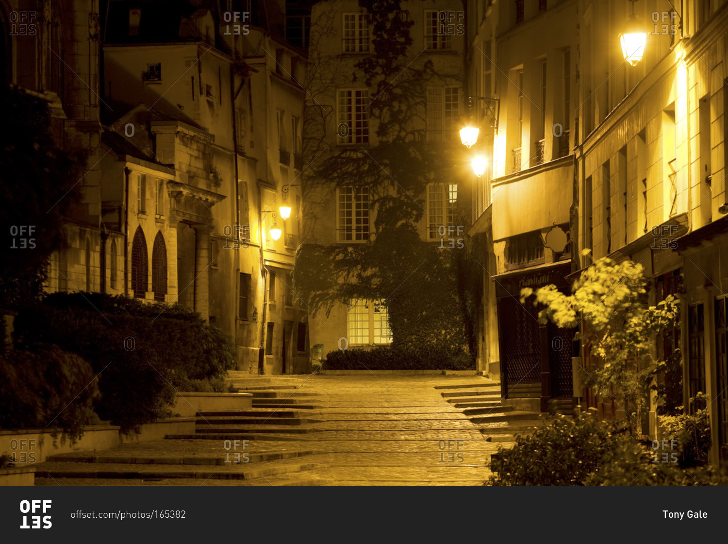 Paris Street At Night
