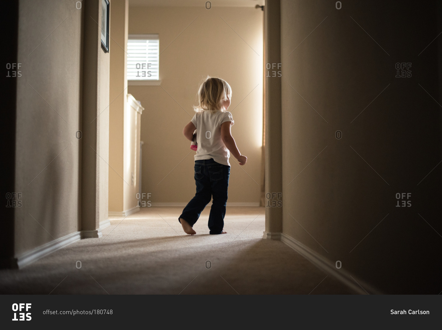 Girl Walking Down The Hall
