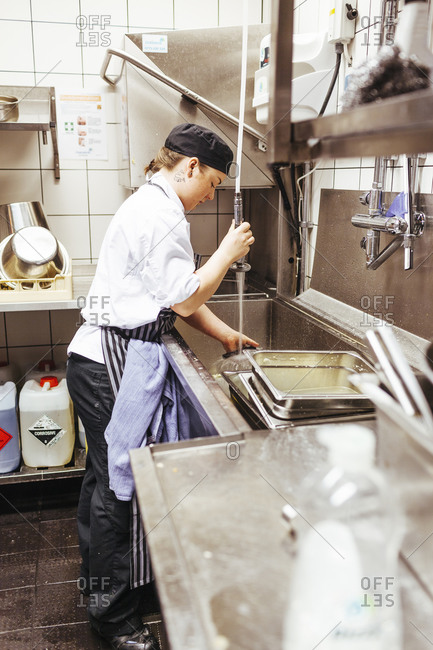 Washing Dishes Restaurant