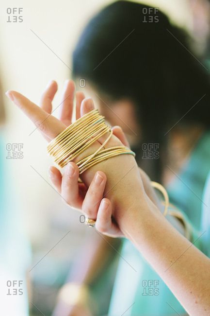 Girls Hand With Bangles