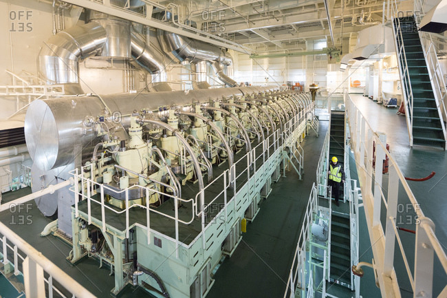 Inside Cruise Ship Engine Room
