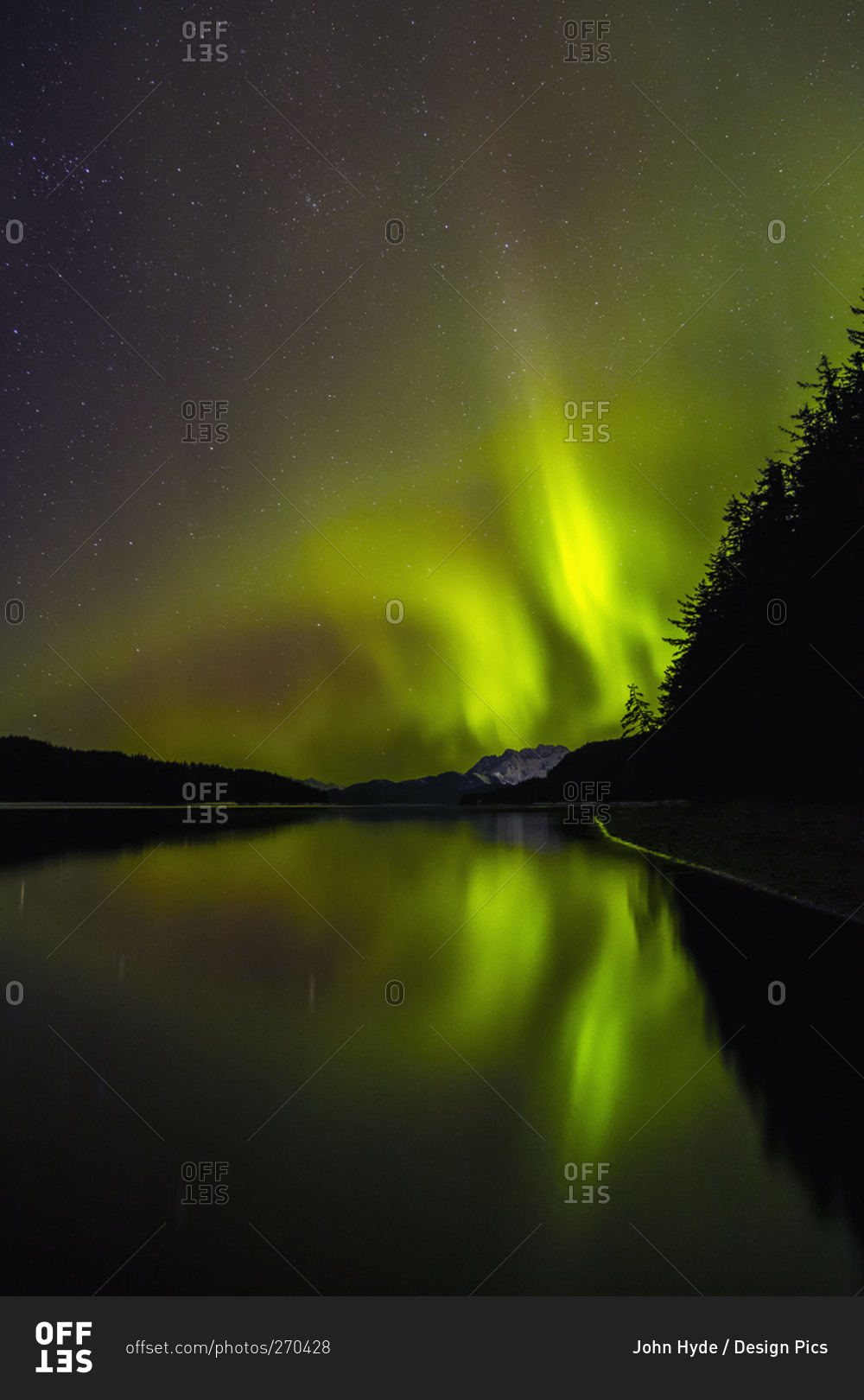 Northern Lights as seen from Echo Cove, Lions Head and Berners Bay in ...
