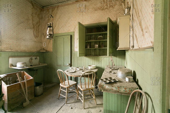 Abandoned Old Farmhouse Kitchens