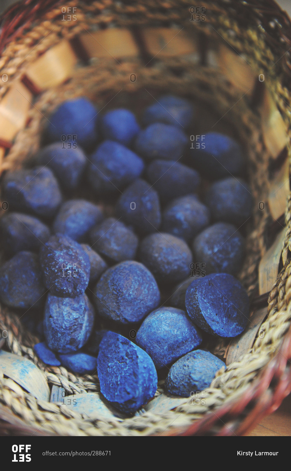 Blue spice in a Dubai market stock photo - OFFSET