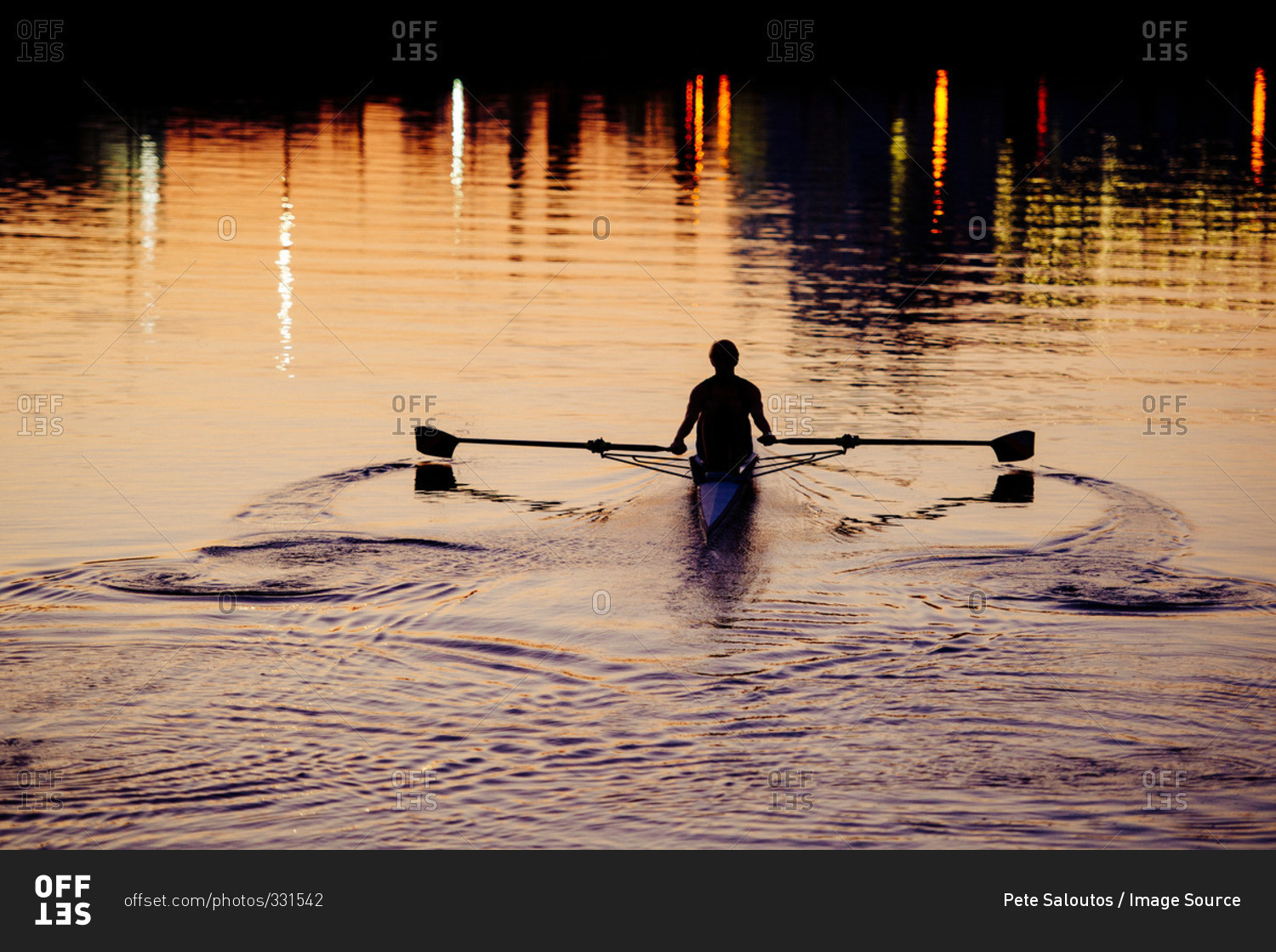 Row Boat Silhouette