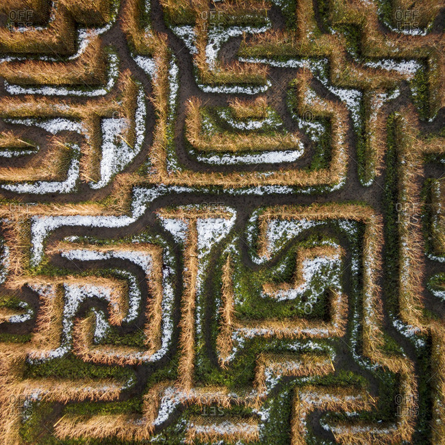 Straw Bale Maze Layout