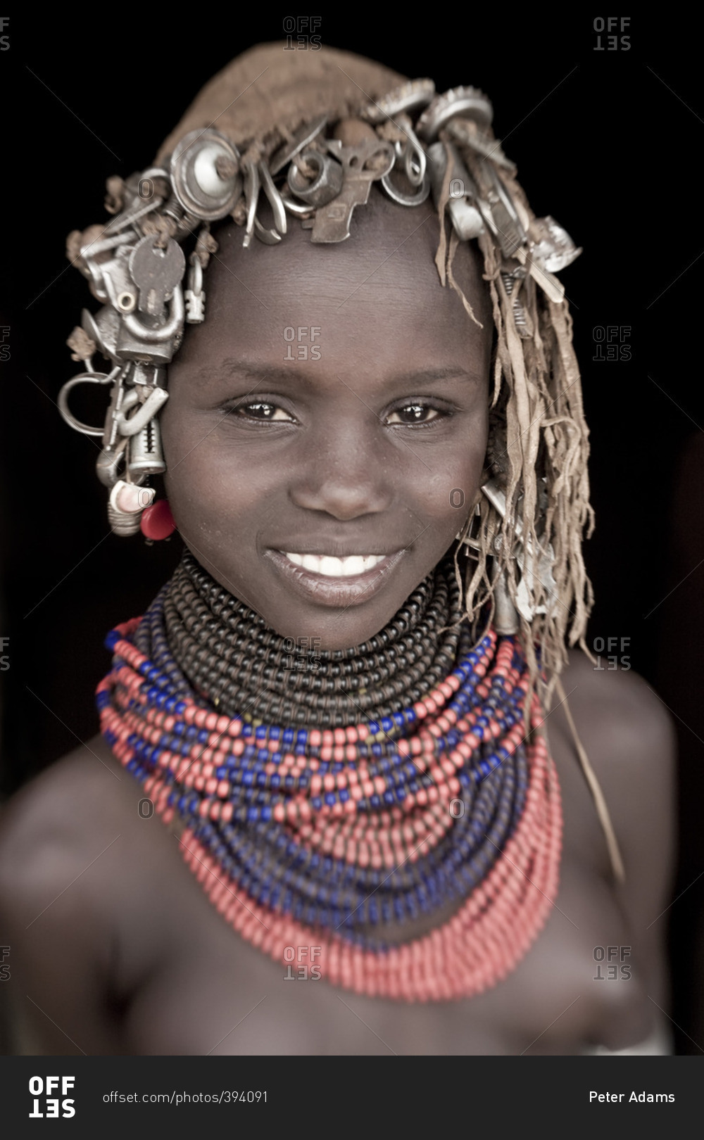 Omo Valley Ethiopia January 26 2009 Dassenech Girl Omo Valley 7960