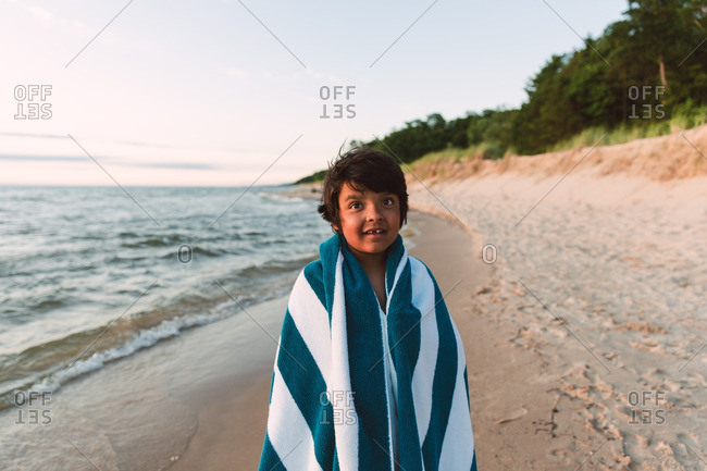 Drying Off With A Towel After Swimming