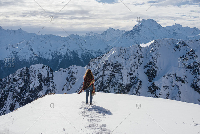 Snowy Mountain Cliffs