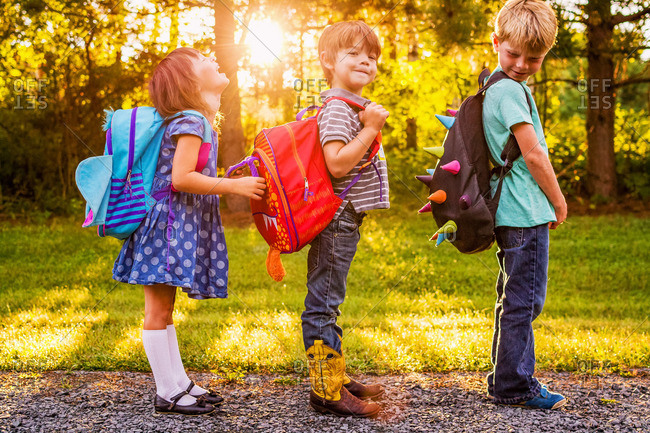 Kid Going To School stock photos - OFFSET