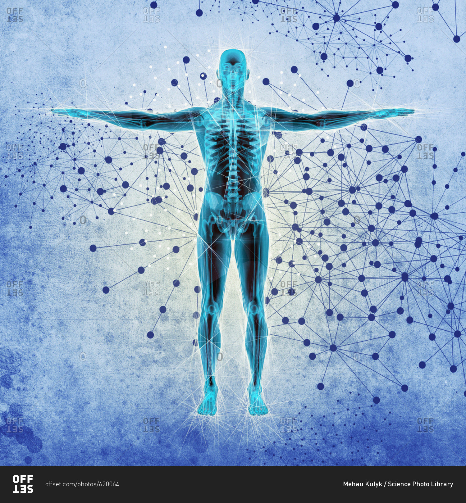 Atomic structure of the body, illustration stock photo - OFFSET