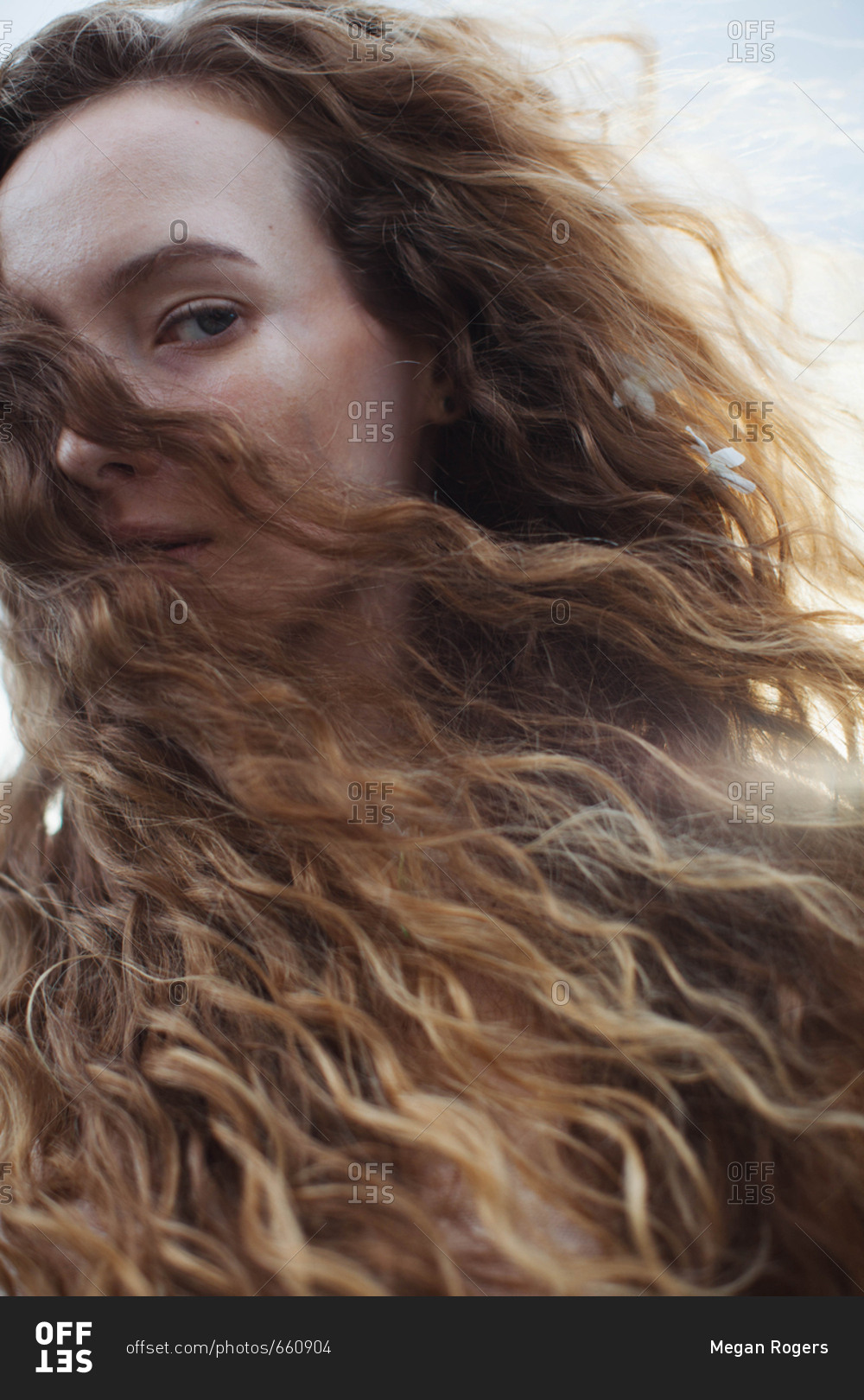 Long Flowing Hair In The Wind