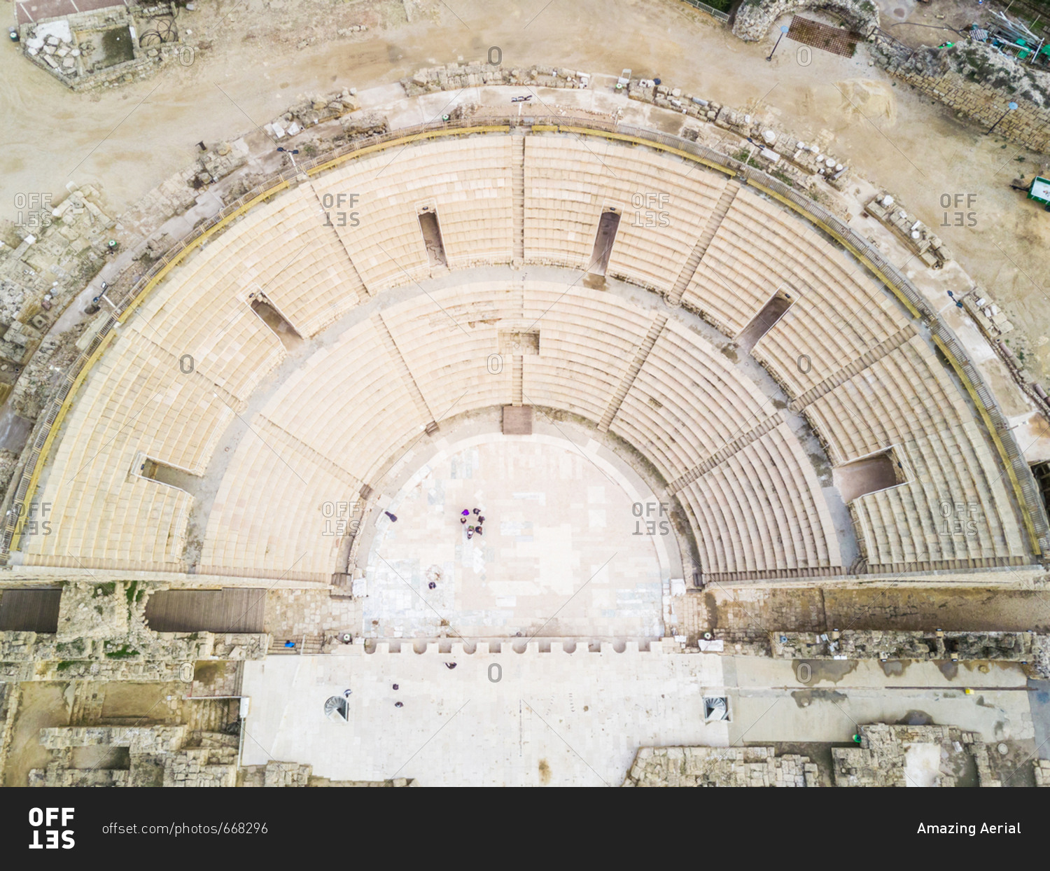 Aerial View Of The Amphitheater
