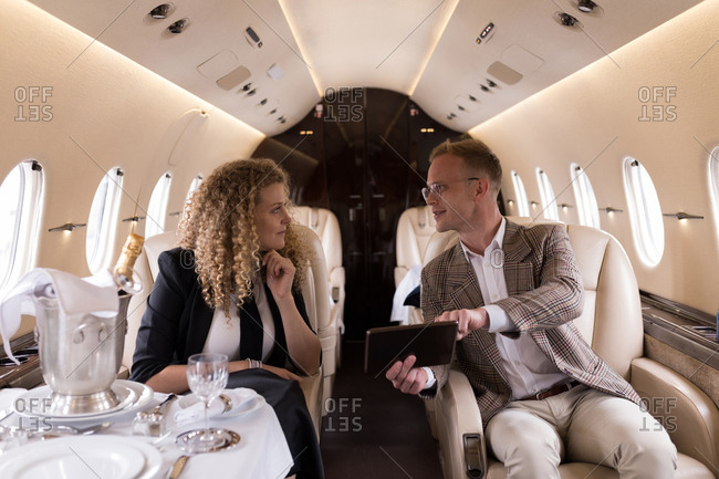 People Inside Private Jet