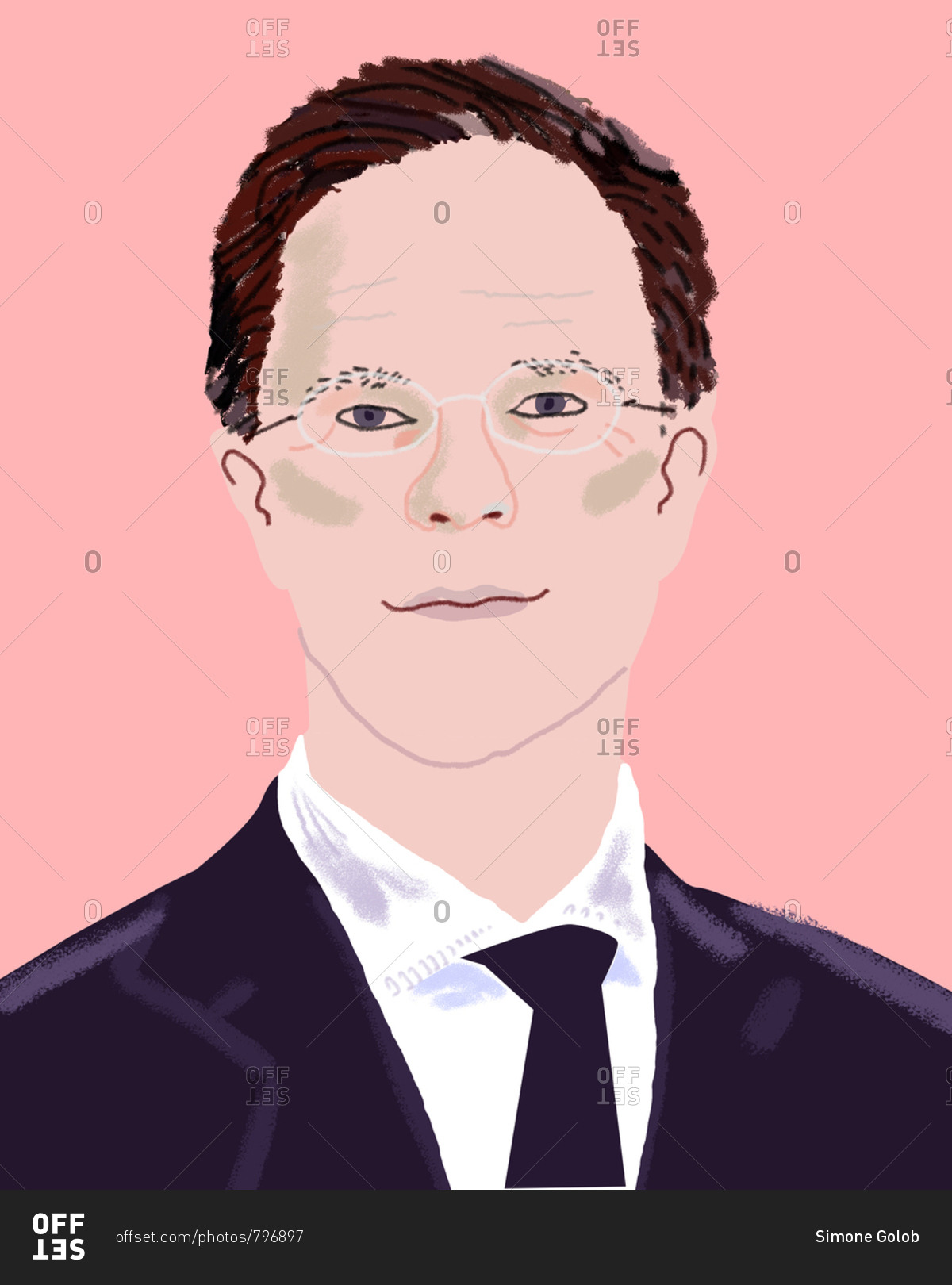 Portrait of Mark Rutte - Offset stock photo - OFFSET