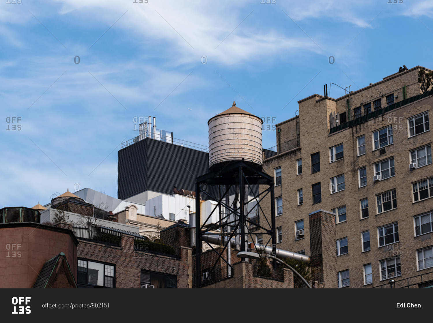 City Rooftop Water Tower