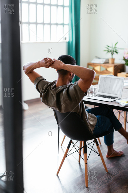 Tired Man At Work