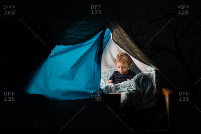 Inside Tent At Night