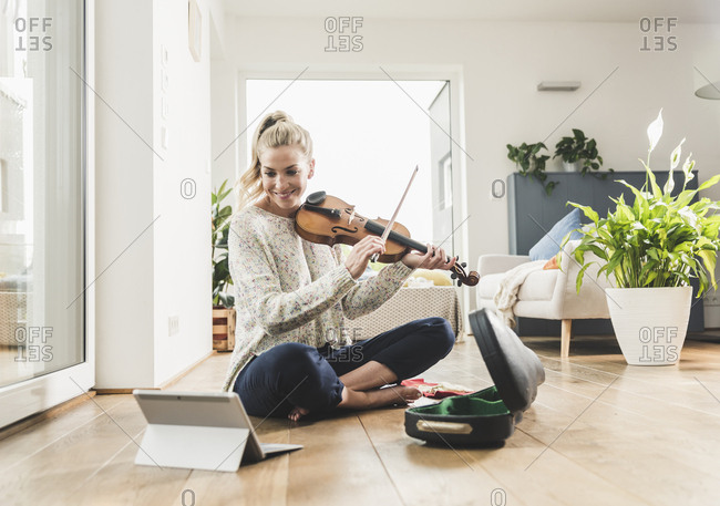 Violinist Sitting