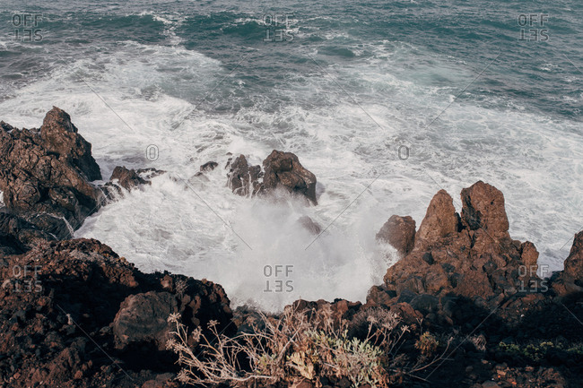 Ocean Storm Waves Rocks