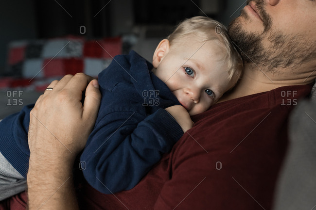 Father And Baby Sleeping