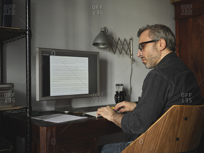 Person At Home Computer