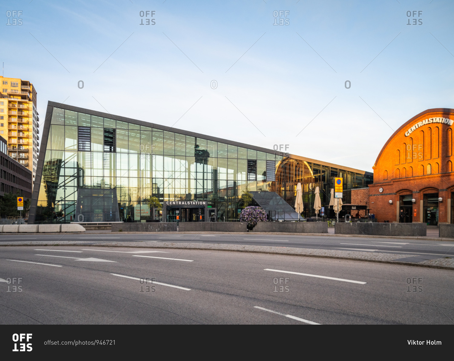 Malmo, Sweden - April 23, 2020: Malmo Central Station railway station ...