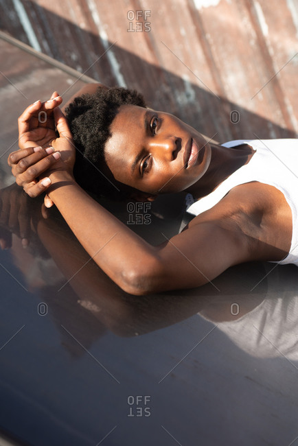 Woman Lying On Side