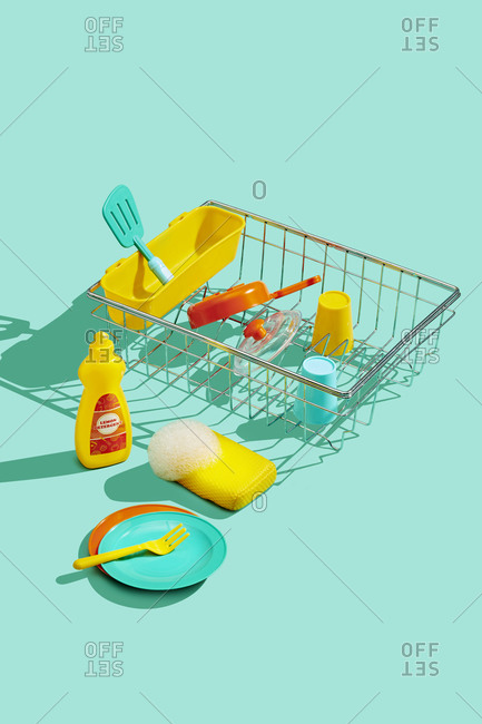 Drying Dishes Clipart