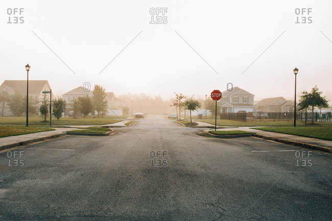 Empty Neighborhood Street