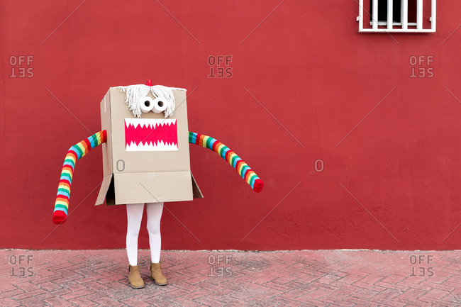 Cardboard Box On Street