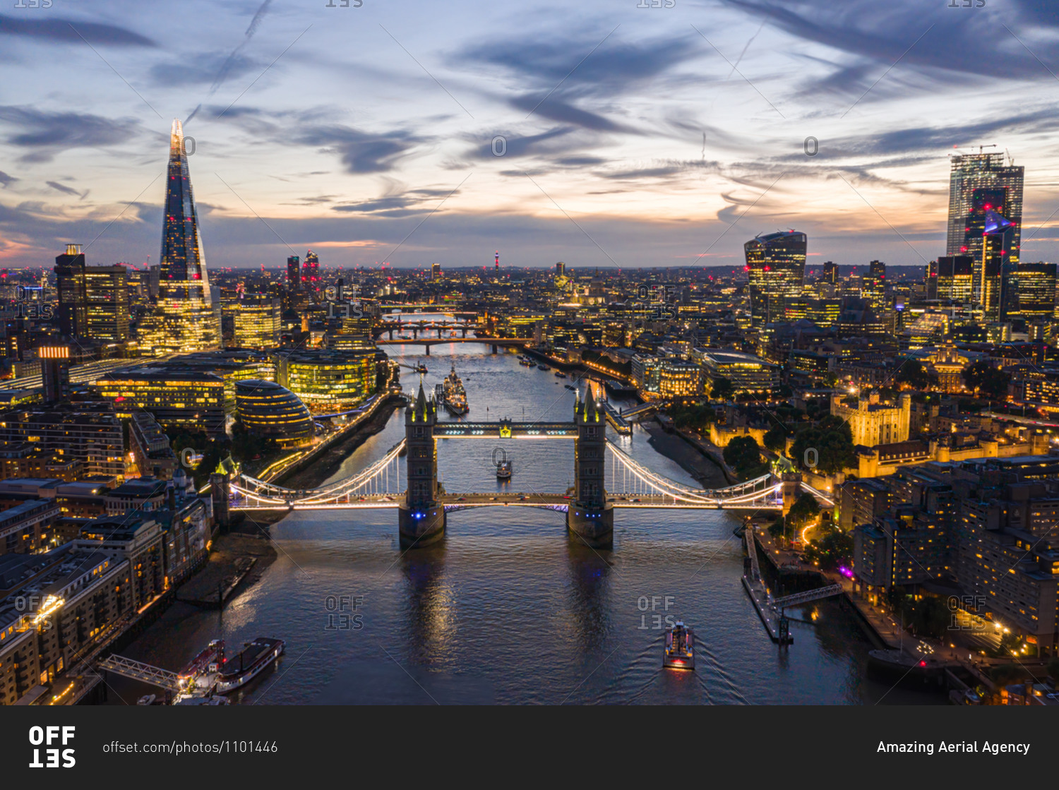 Tower Bridge At Sunset