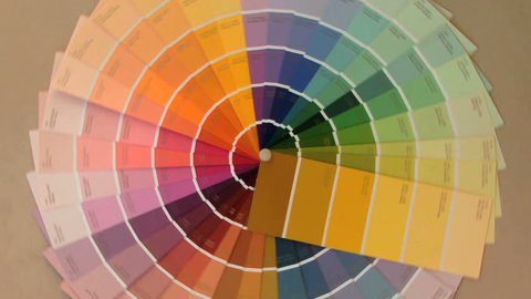 Rotating Color Chart Guide Stock Footage Video (100% Royalty-free ...
