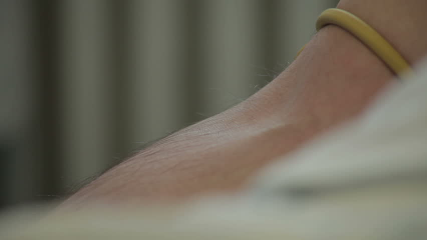 Blood Transfusion. Nurse Stick Needle Stock Footage Video (100% Royalty ...