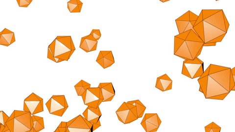 4k Abstract 3d Polyhedron Space Diamonds Stock Footage Video (100% ...